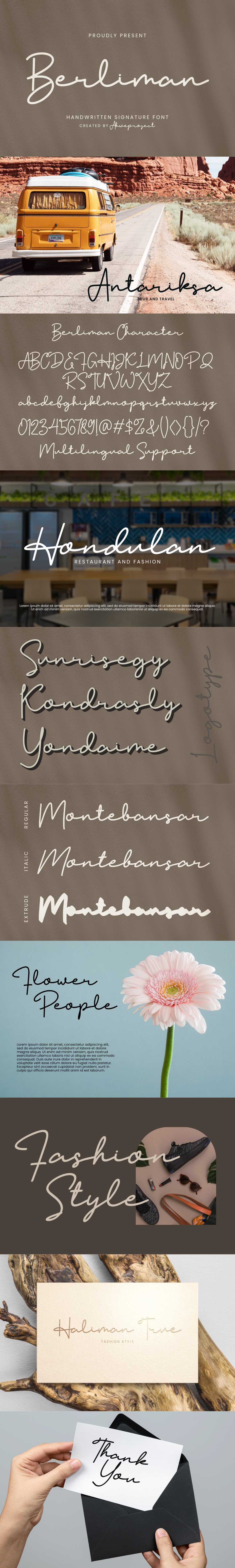 Berliman - Handwritten Signature Script