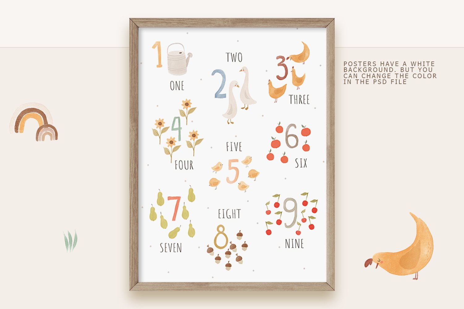 Numbers Prints, Educational Prints for Kids (618071)