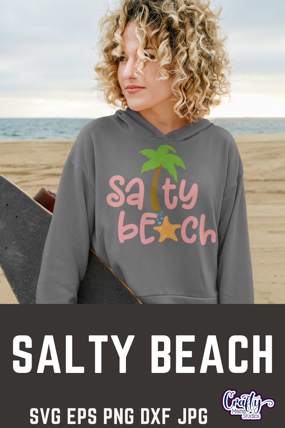 Salty Beach | Summer Beach Svg Design For Shirts