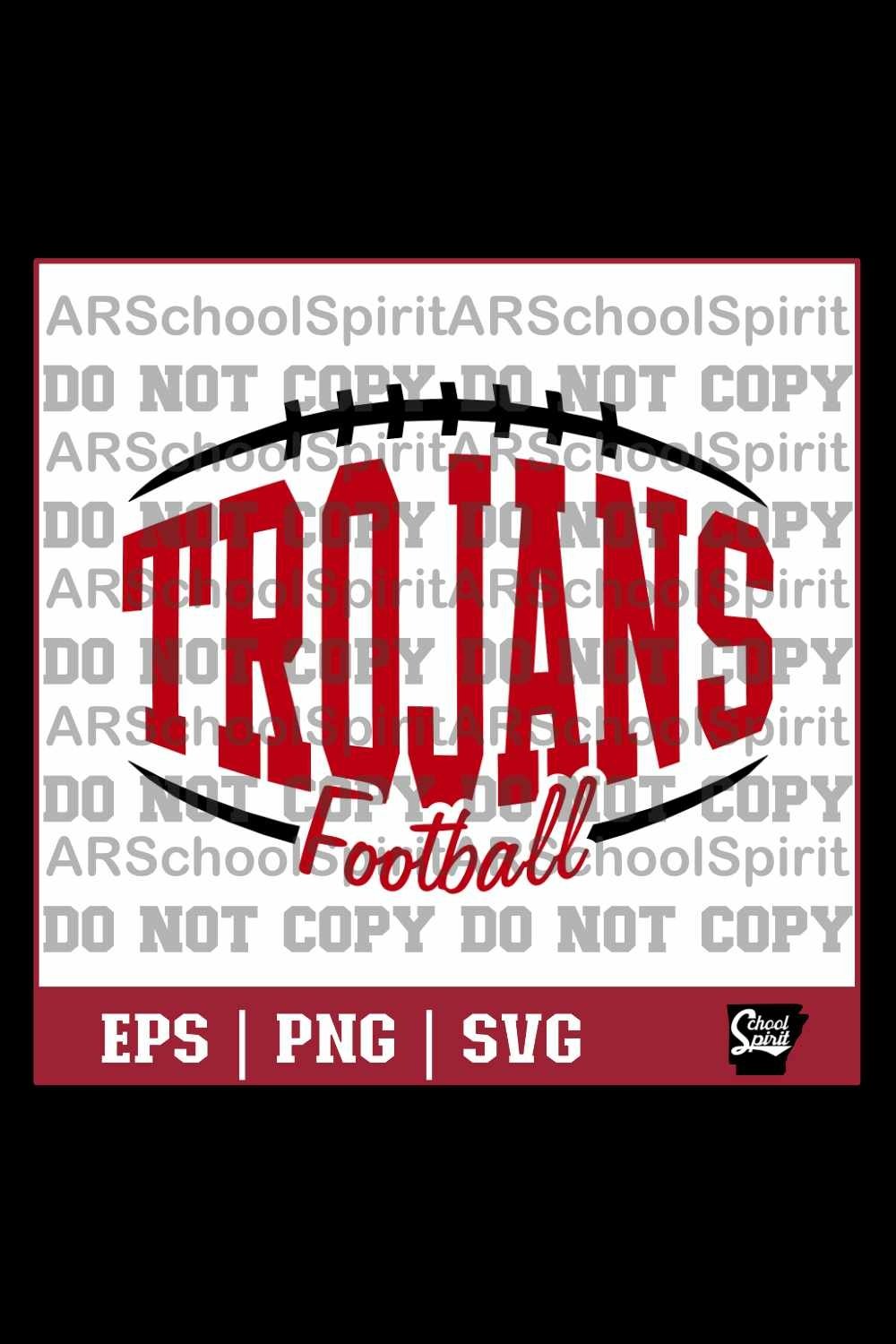 Trojans Football SVG Shirt Design