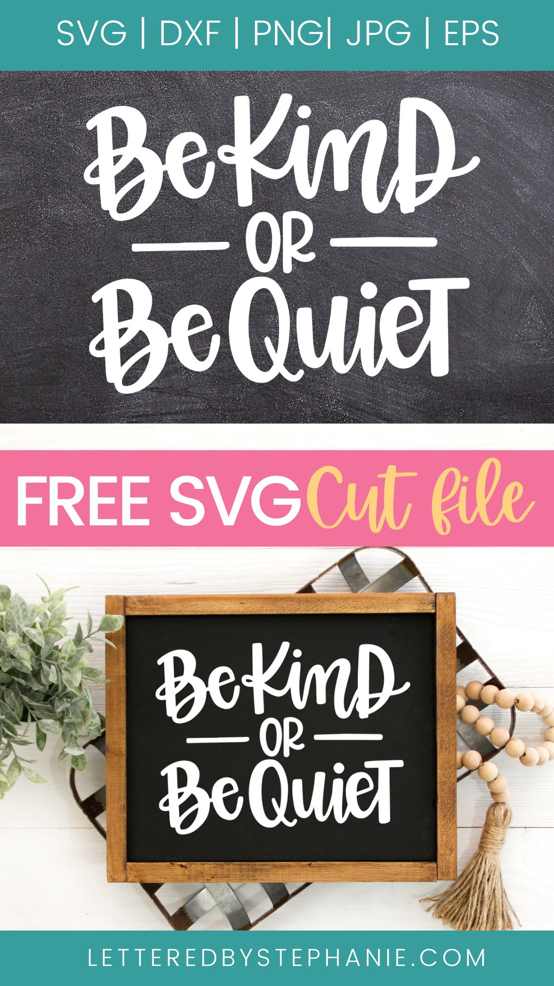 Be kind or be quiet svg cut file, classroom sign design (1622218 ...