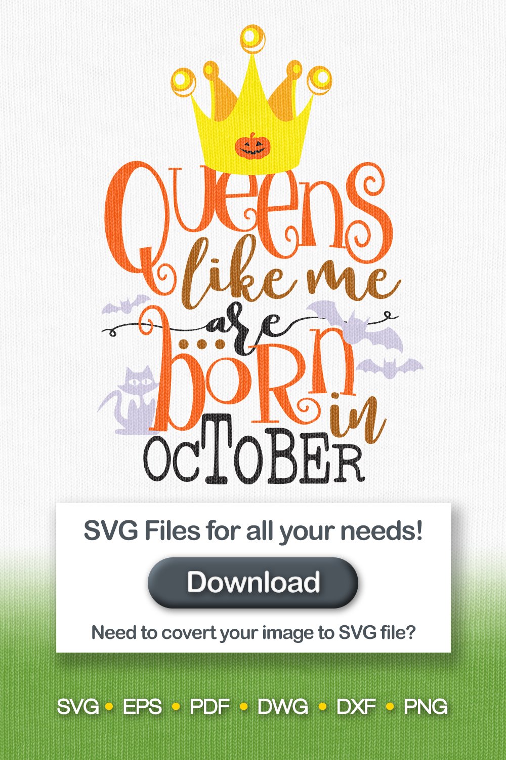 HAPPY BIRTHDAY SVG | Cute clipart for your October girl SvG