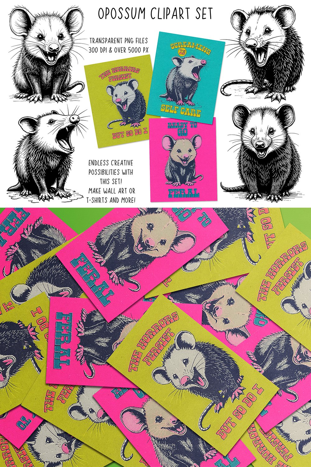 Opossum Transparent PNG Clipart Collection