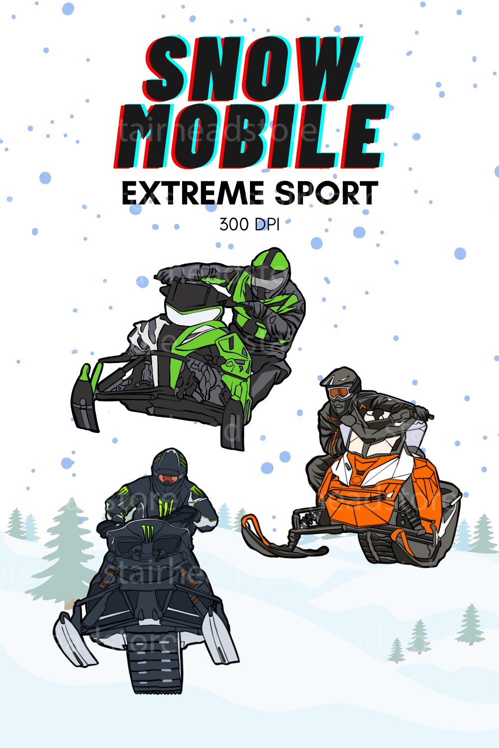 snowmobile winter travel on snow