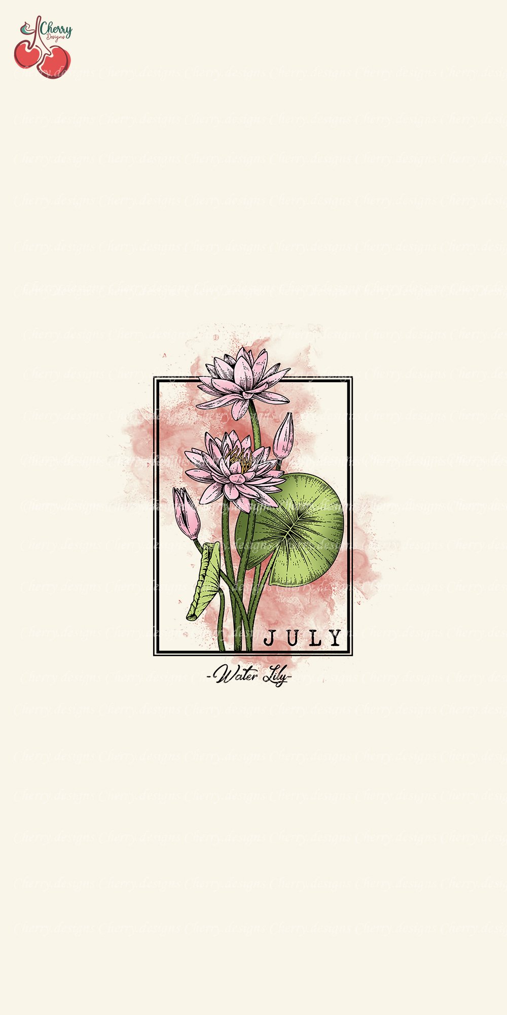 July Birth Flower Warter Lily PNG, Birth Flower PNG