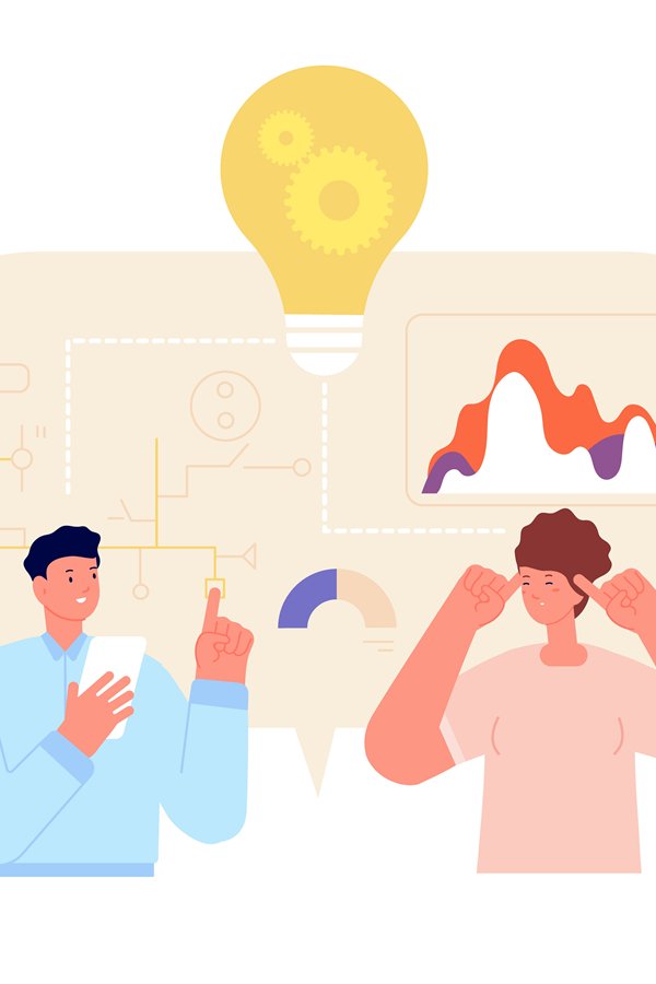 Creative group working. Young creatives, collaboration diver