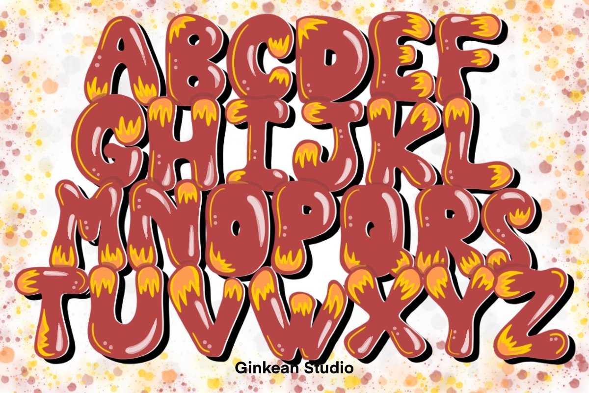 Alphabet brushes, 26 Alphabets brush stamp (1212677)