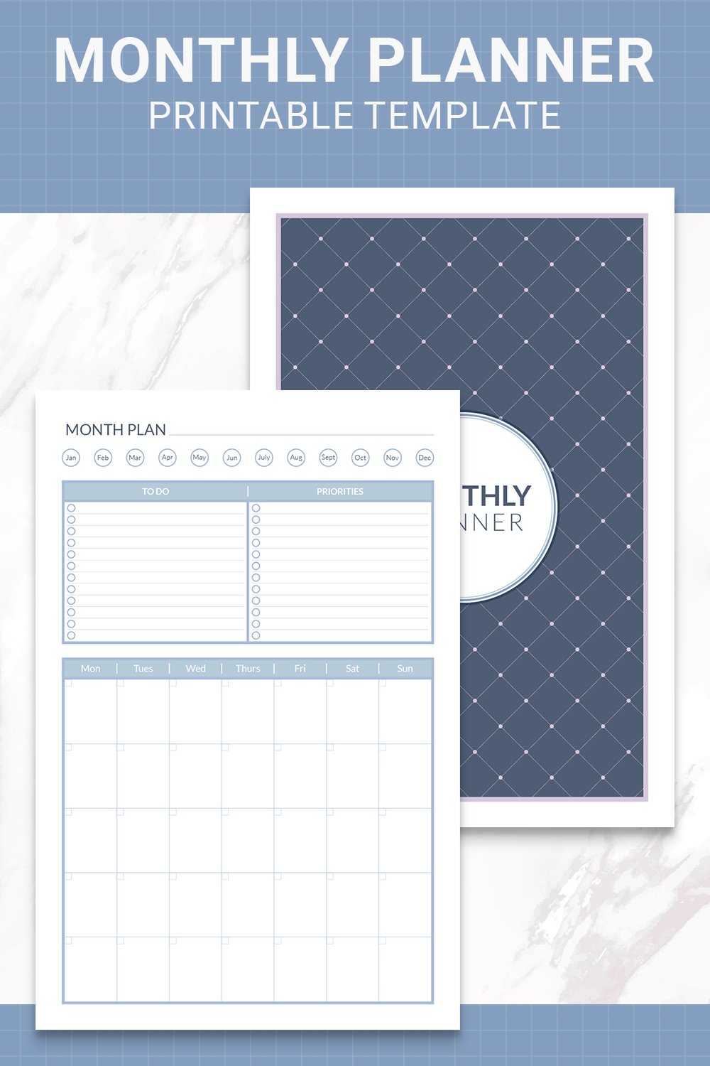 Monthly Planner Printable Template (2544599)
