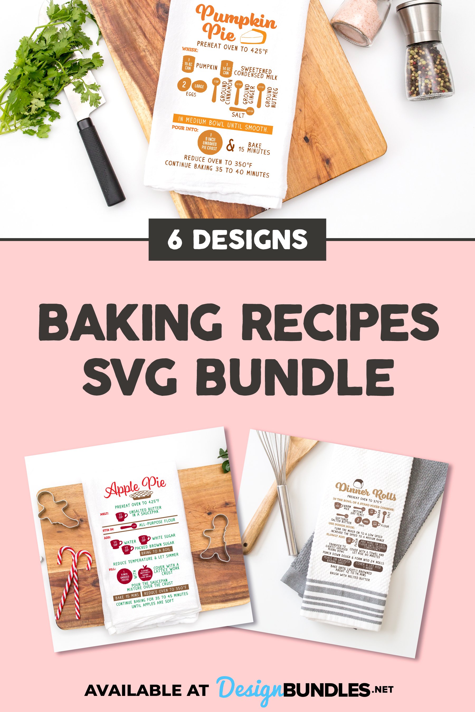 Recipe Bundle - Set of 6 Baking Recipes for (1641288)