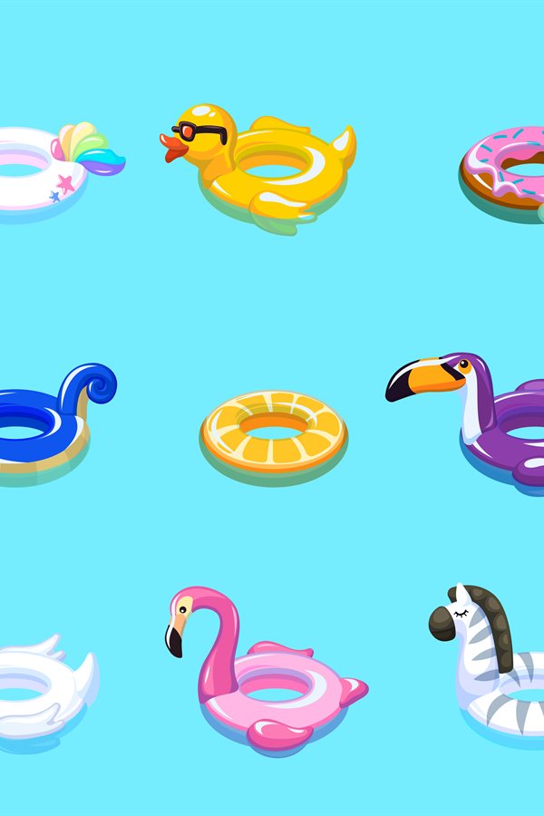 Swimming toys. Swim summer water pool inflatable toy animal