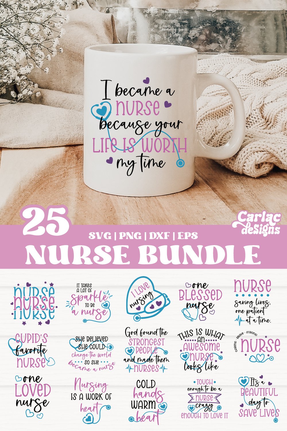 Nurse SVG and Sublimation Bundle | Nursing Bundle Vol2