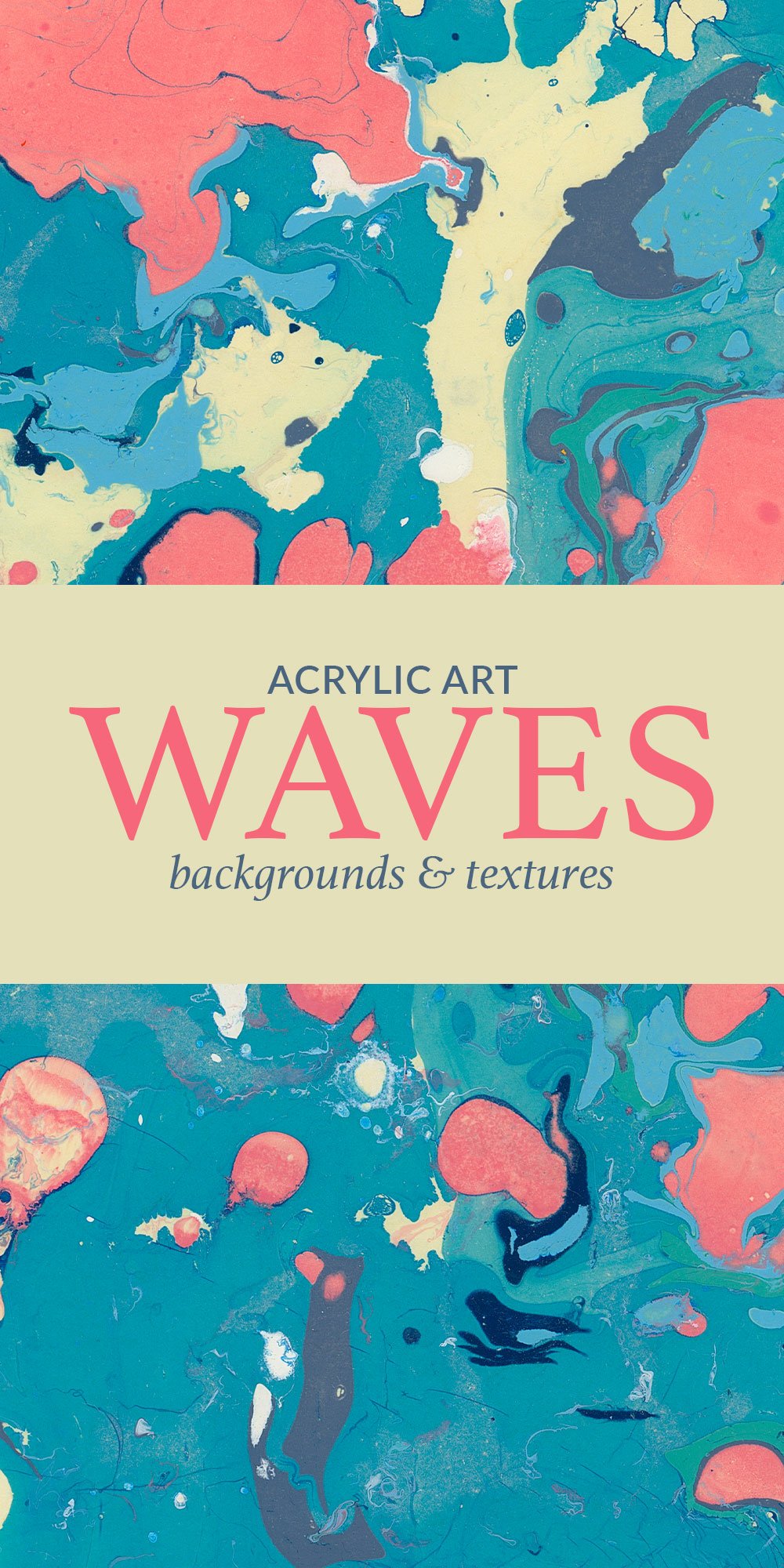 Acrylic background - Waves