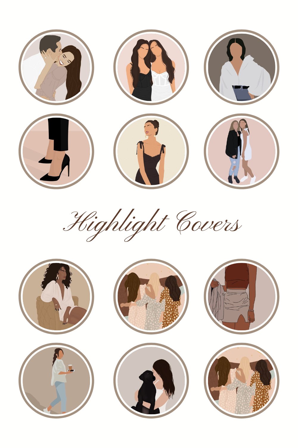 20 Instagram Story Highlight | Illustration Icons (1972719)