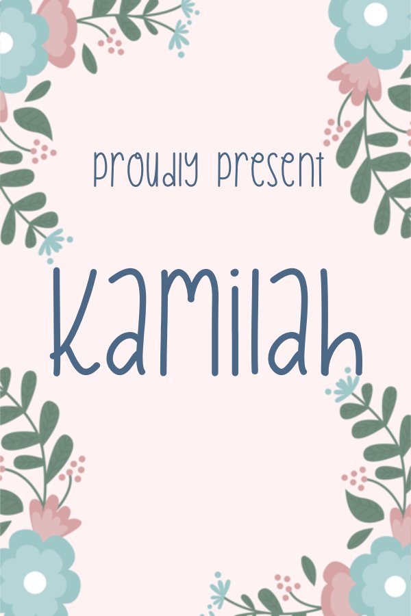 Kamilah Font (1320369)