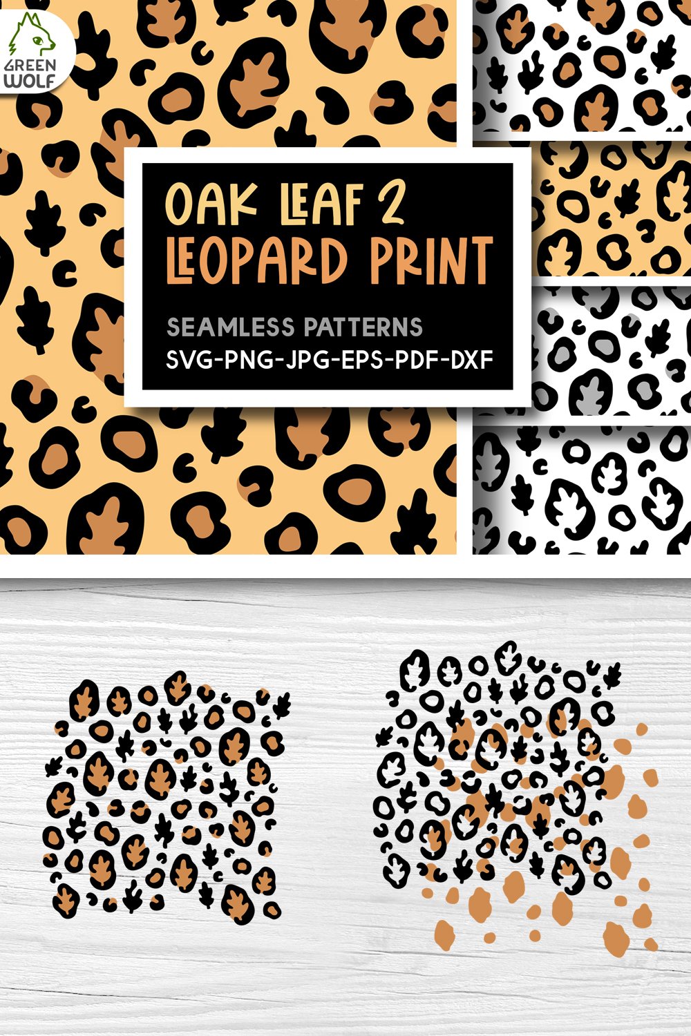 Fall leopard print svg Fall svg Autumn svg Fall pattern svg