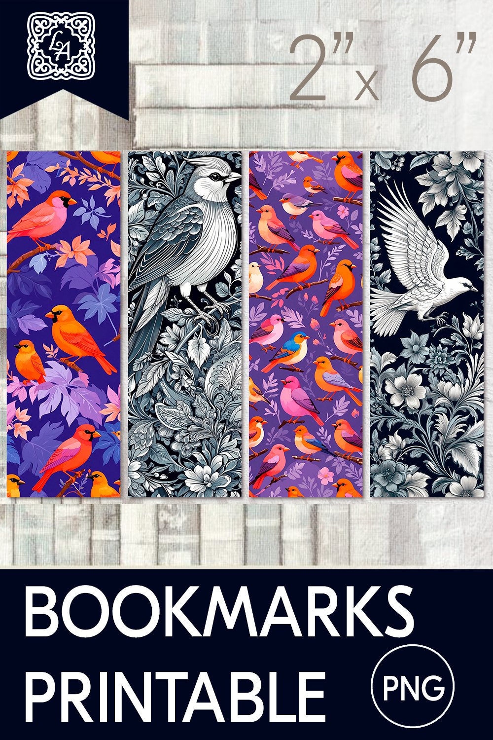 Birds Printable Bookmark