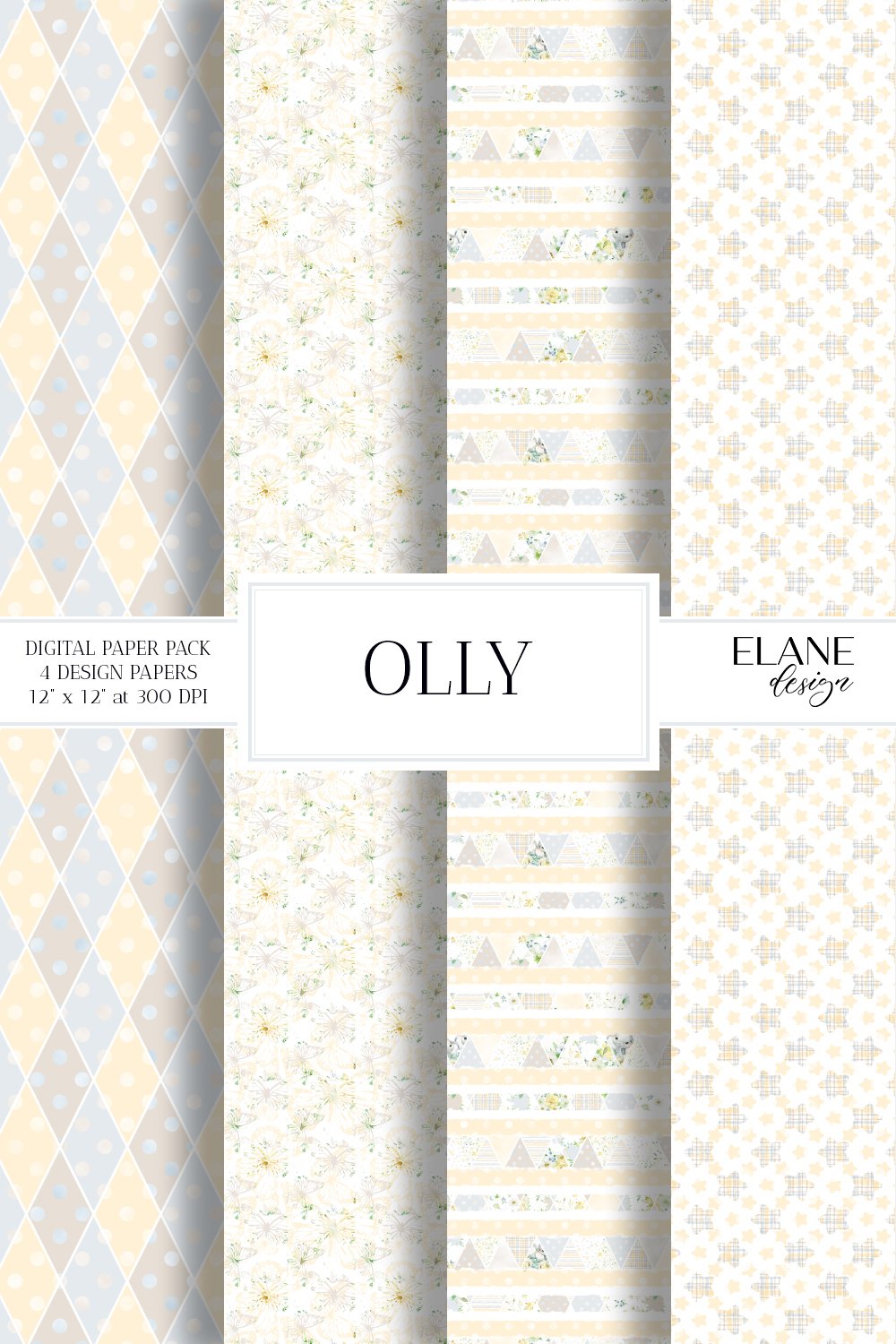 Baby Digital Paper, Pastel Colors Seamless (4121465)