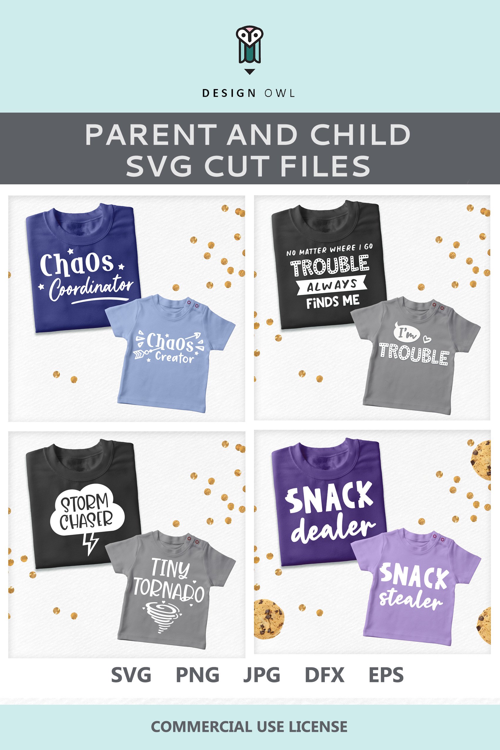 Parent and Child Funny SVG Bundle