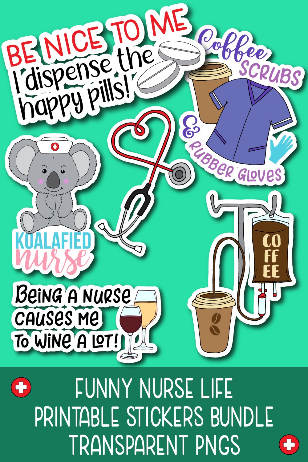 Funny Nurse Stickers, Nurse Quotes, Nurse Life Stickers