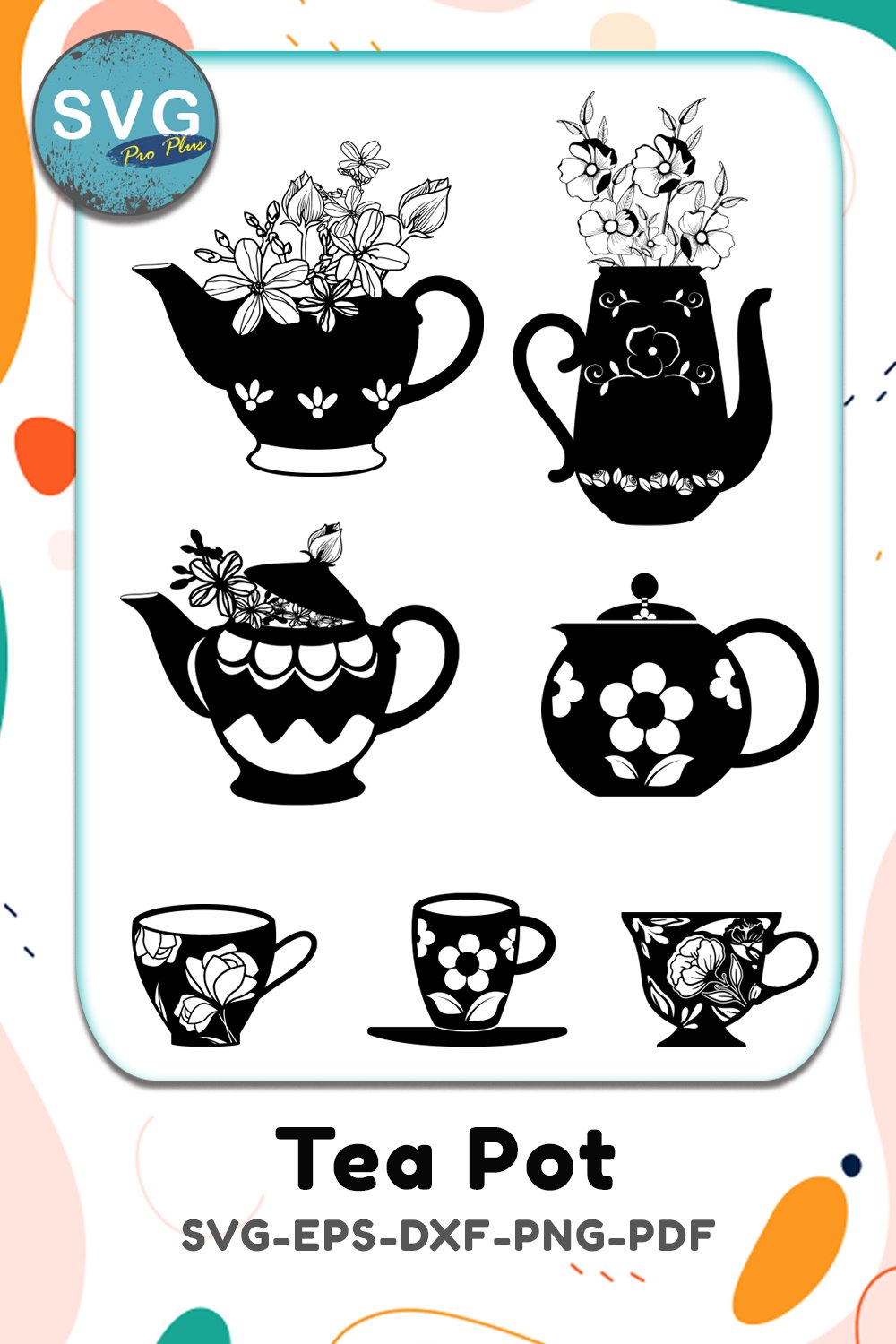 Coffee Tea Svg, Cup Svg Bundle, Tea Pot svg (2505074)