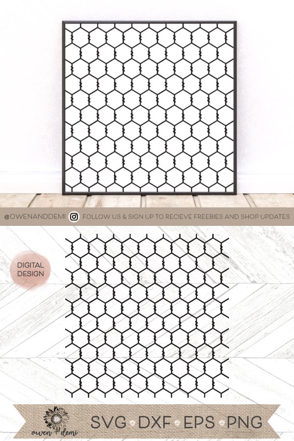 Chicken Wire SVG - Wire Shape Cut Files