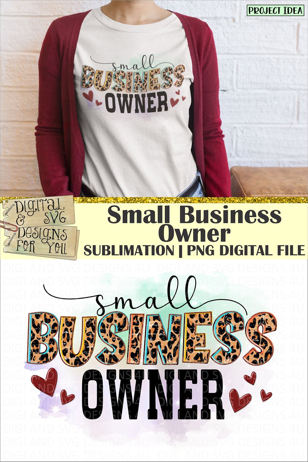 Small Business Owner Sublimation | Sublimation Design | Smal