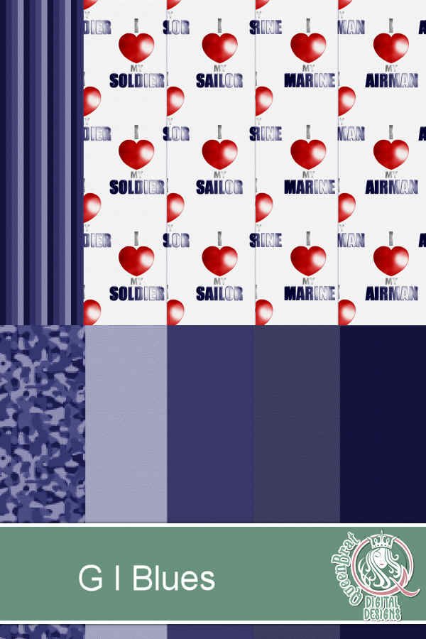 G I Blues Patriotic Papers