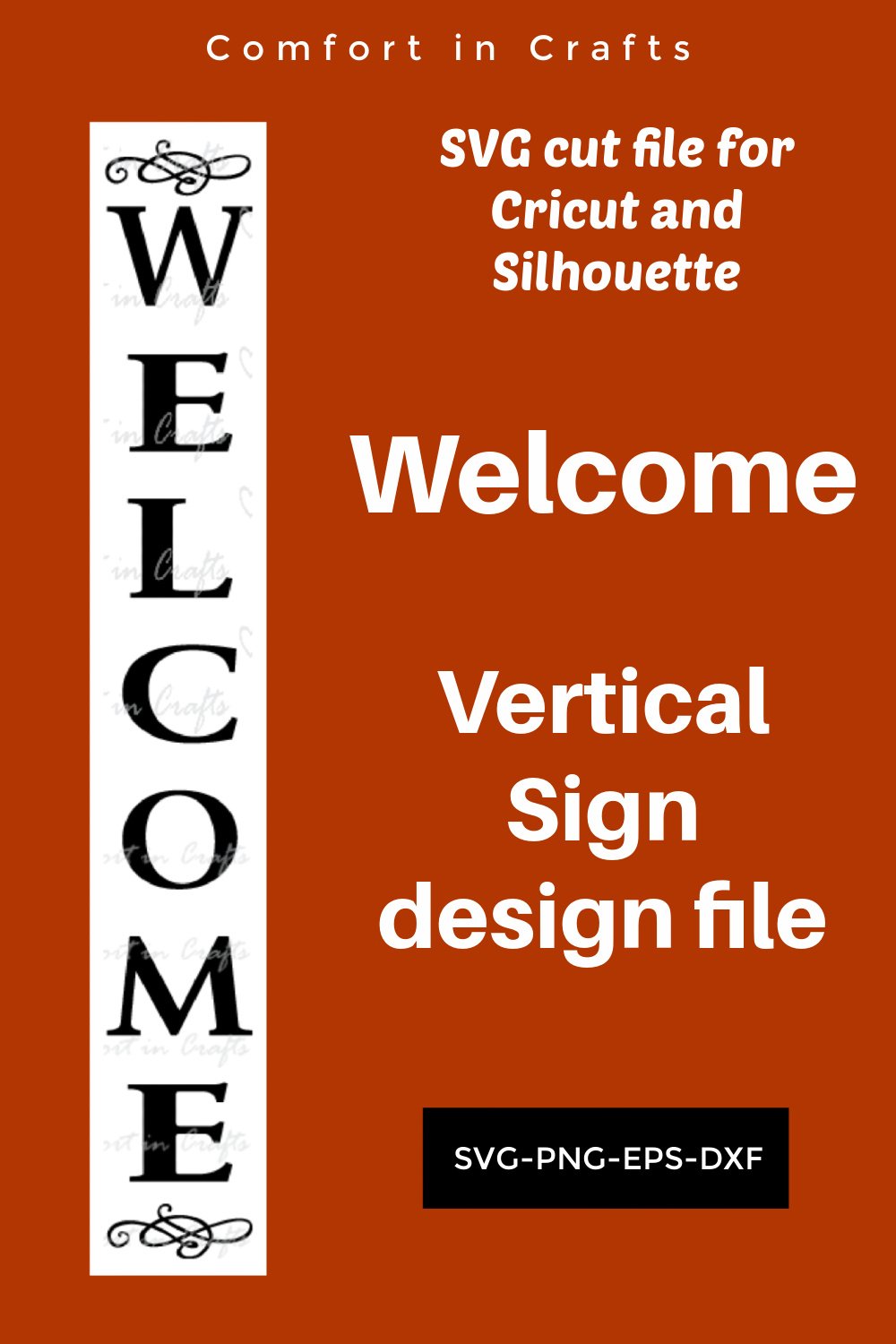 Welcome Vertical and Horizontal Signs SVG