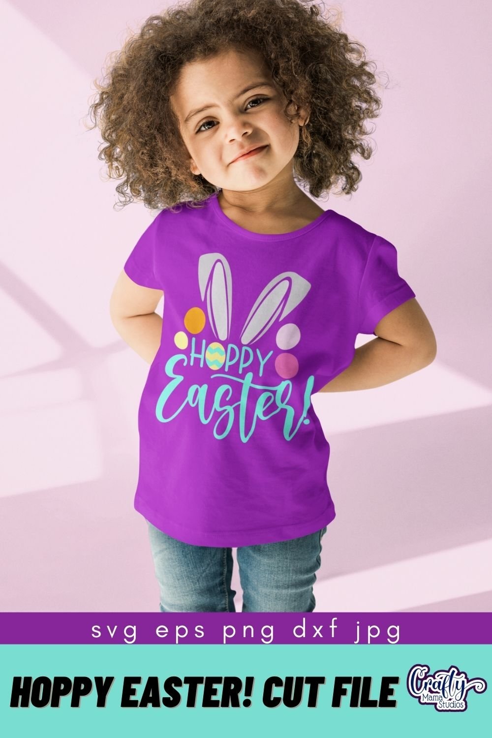 Hoppy Easter | Kids Easter Svg File for Cricut