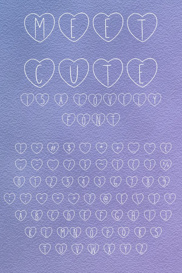 Meet-Cute handwritten font
