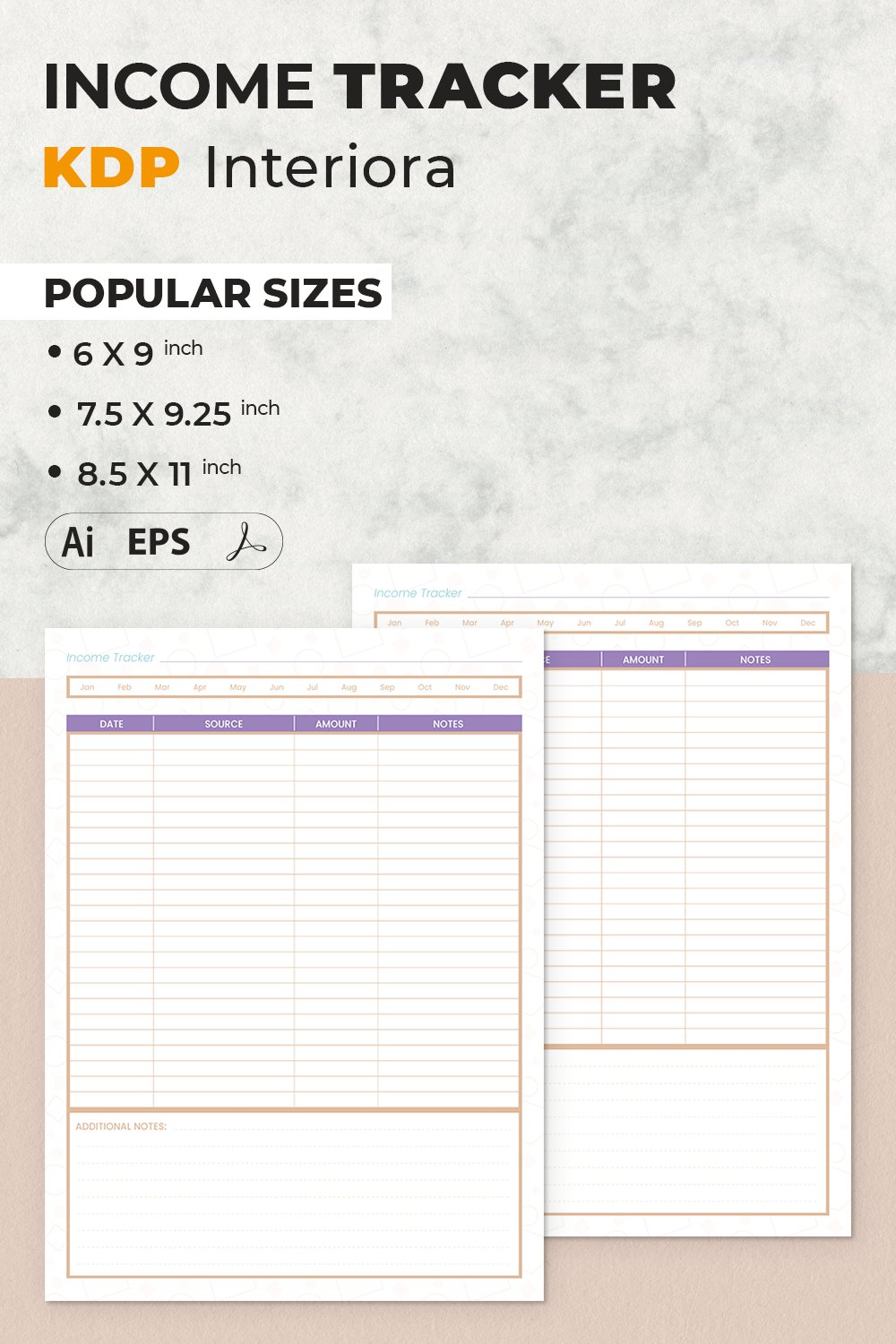 Income Tracker | Printable Template