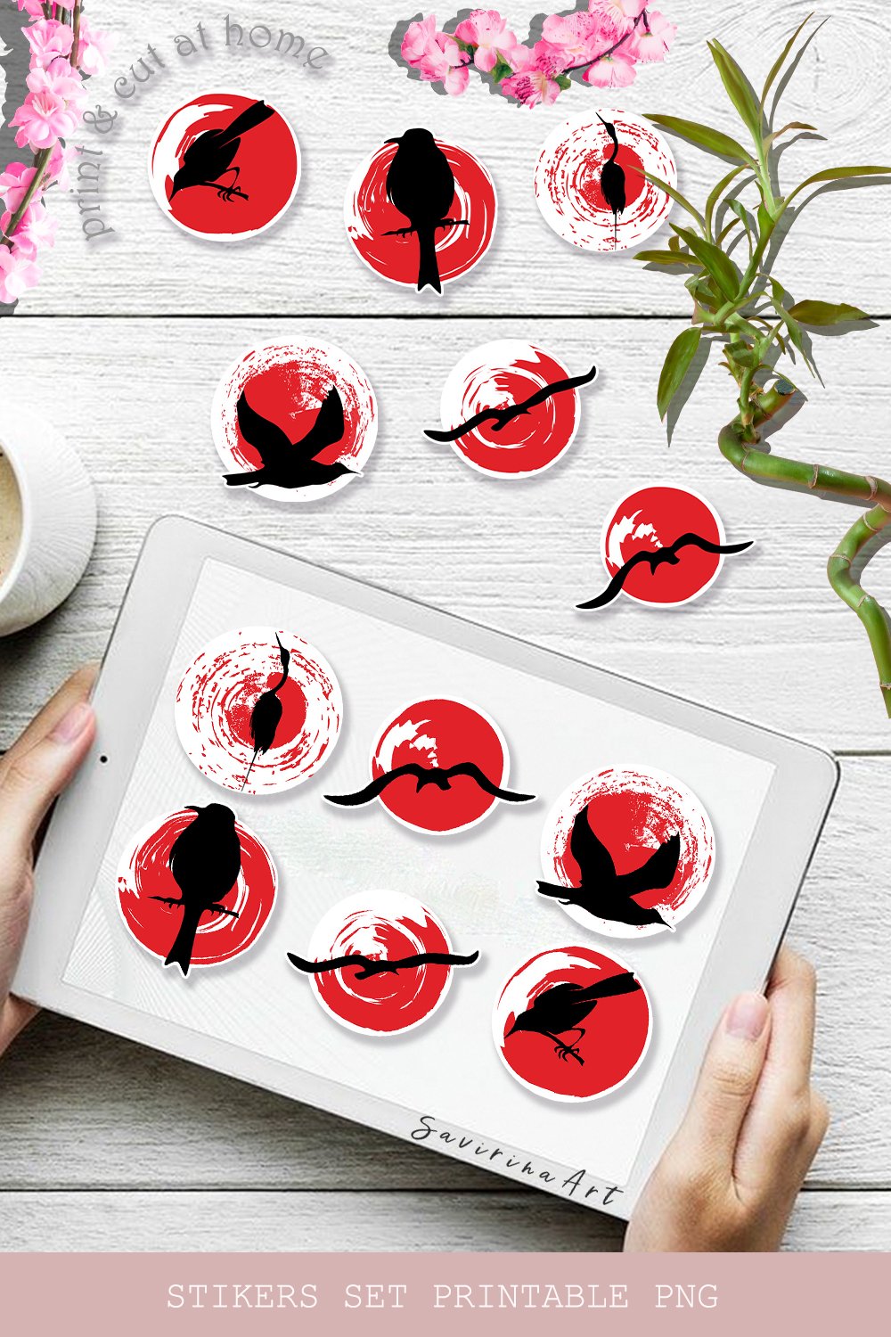 Japanes Stickers set Printable. Sticker PNG (2847141)