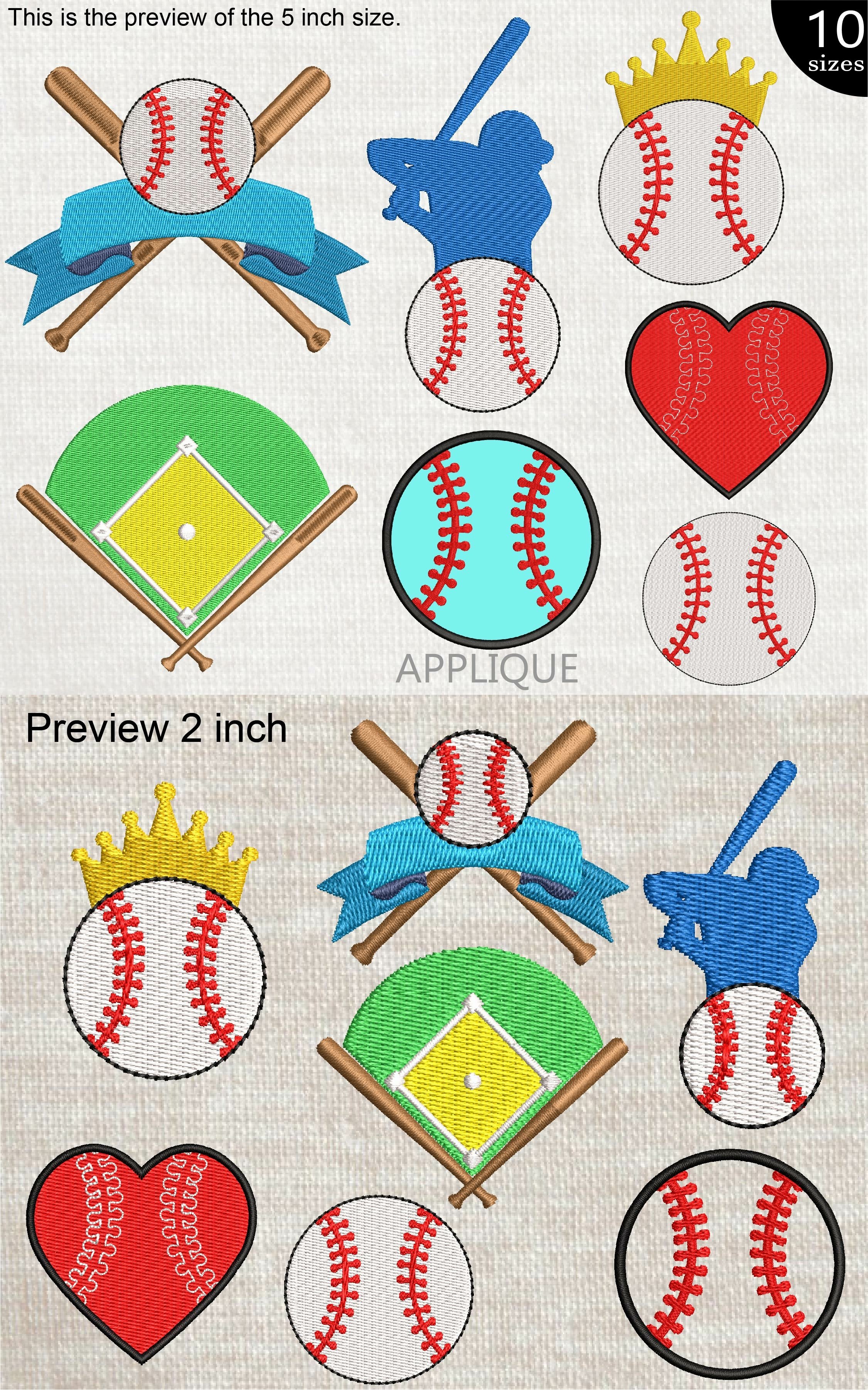 Fun Baseball - Embroidery Files - 17e