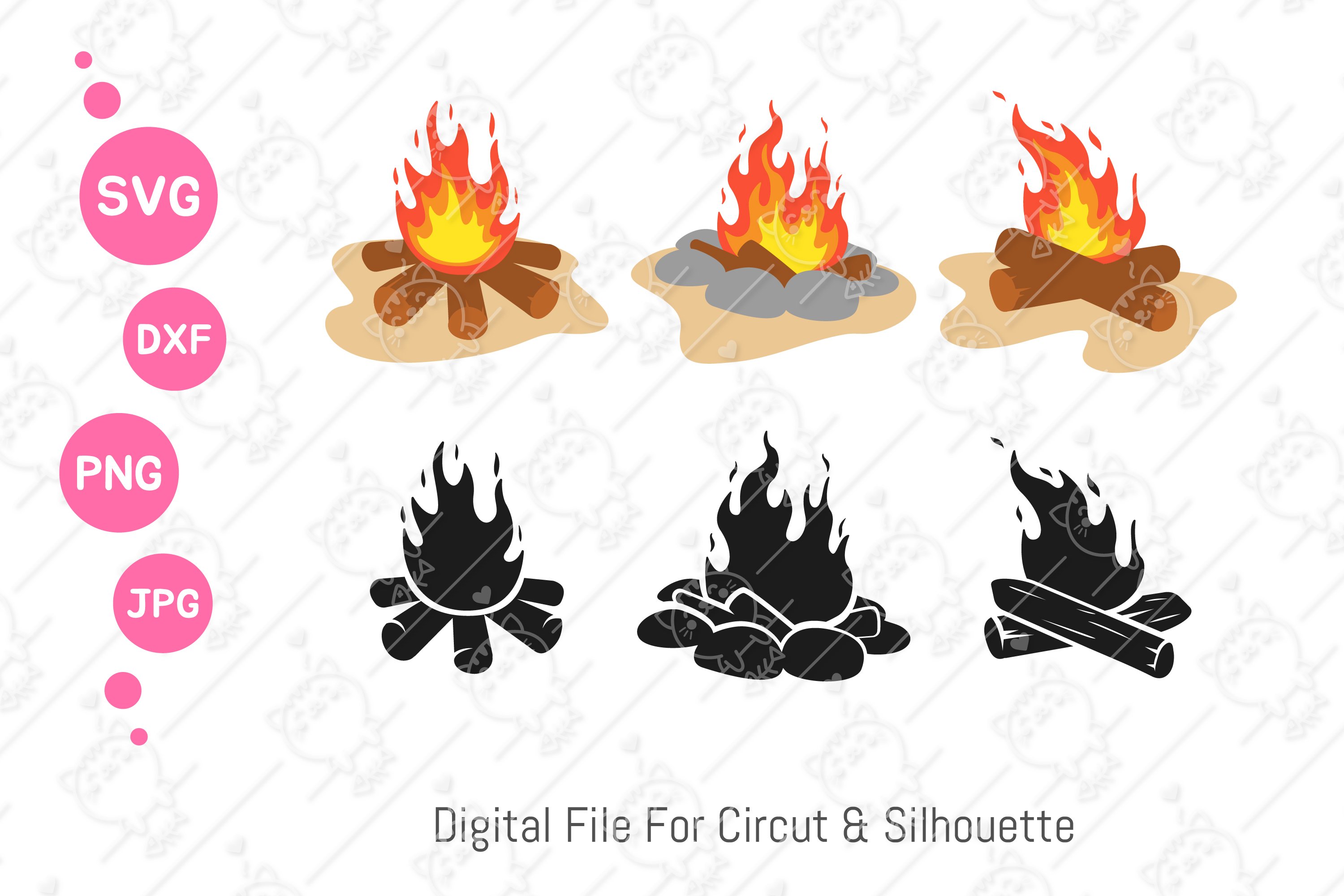 Campfire Svg | Camping Svg | svg dxf png
