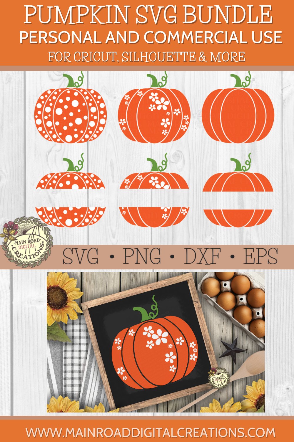 Pumpkin SVG Bundle-Autumn-Fall-Thanksgiving-Halloween