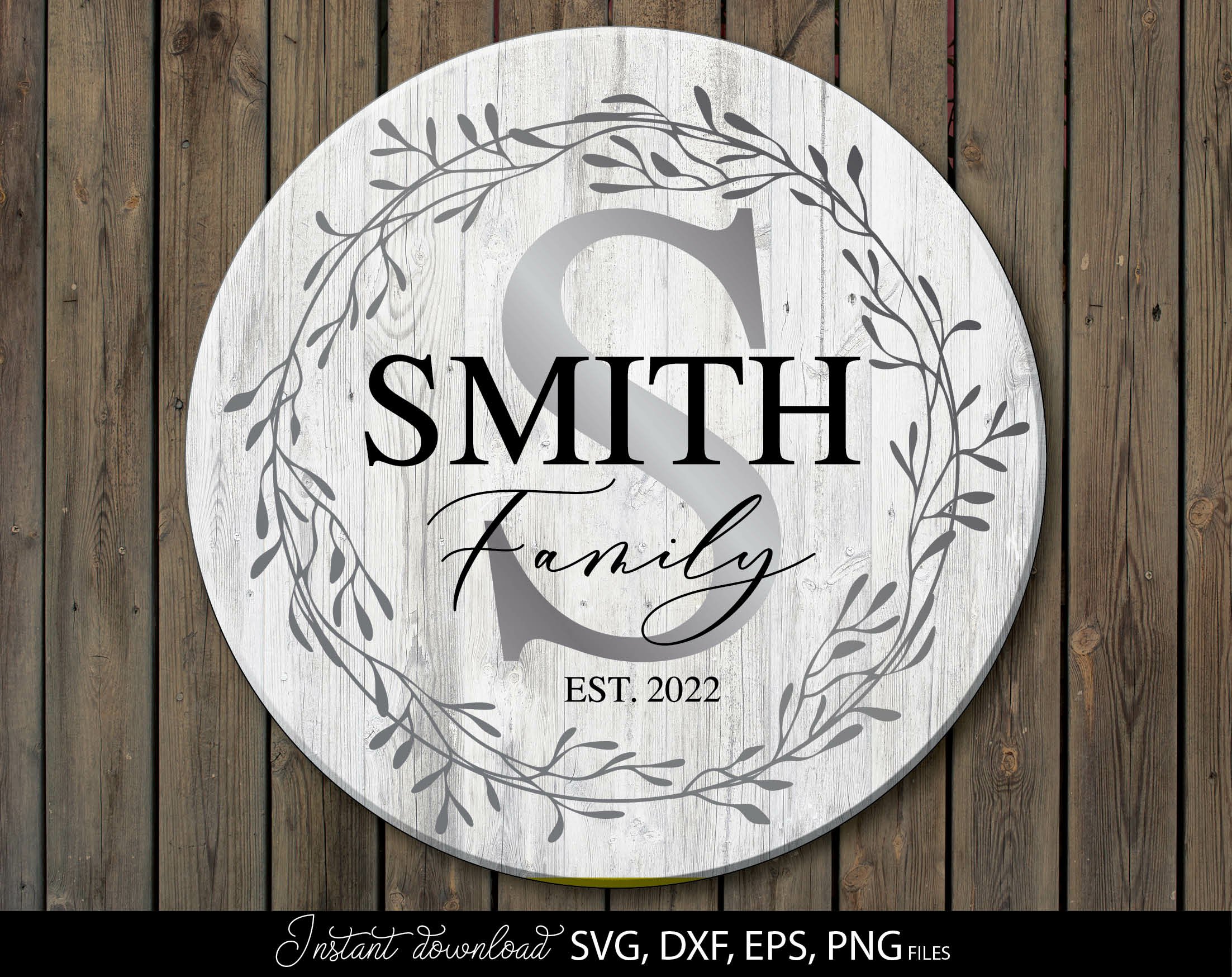 Family Monogram SVG | Wedding Monogram SVG | Monogram Circle