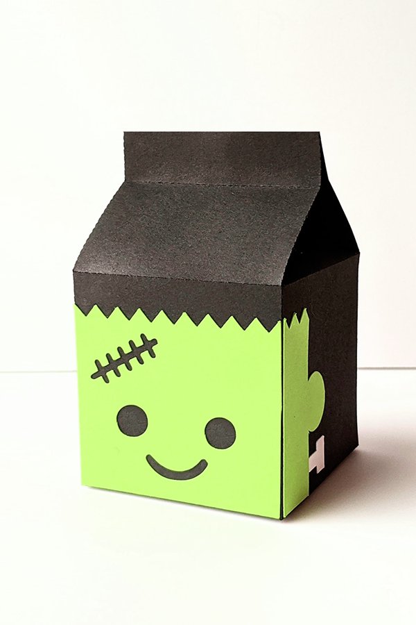 Frankenstein's Monster Milk Carton Box SVG Design