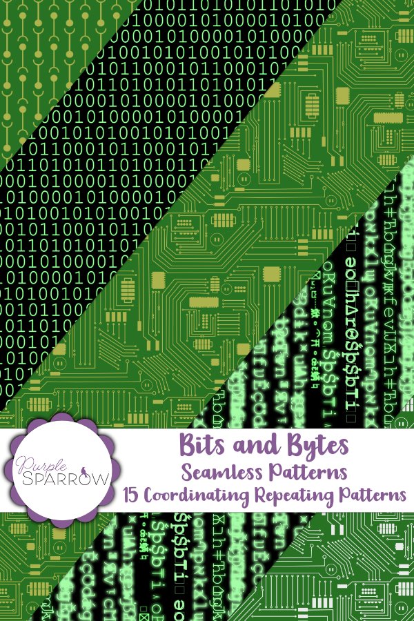 Bits and Bytes Seamless Pattern Collection