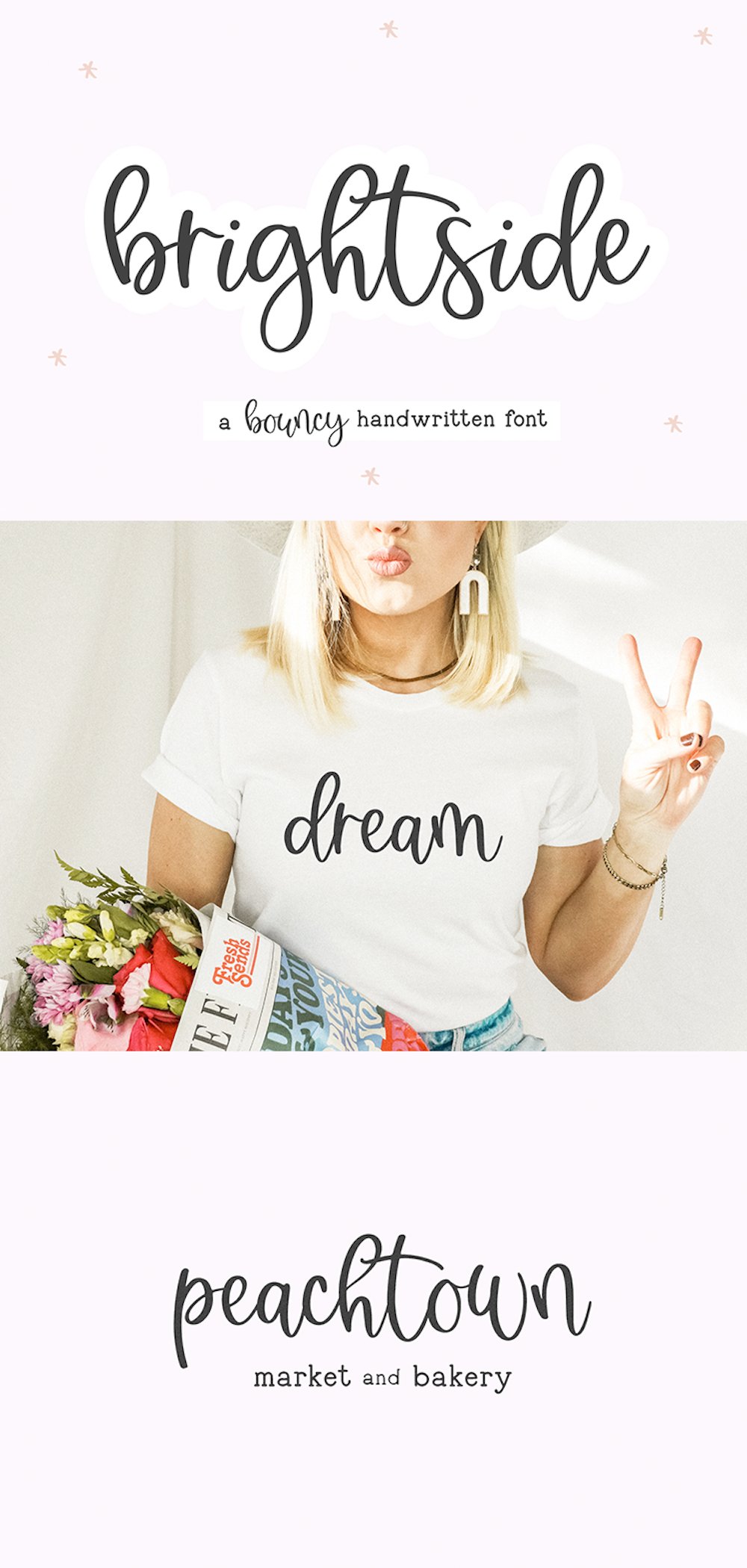 Brightside - A Bouncy Handwritten Script Font