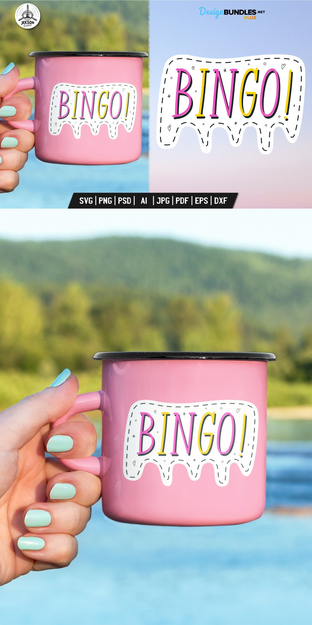 Motivational Sticker, Bingo Quote Inspirational Badge PNG