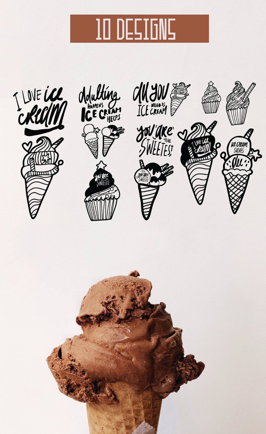 Ice cream SVG bundle | 10 designs