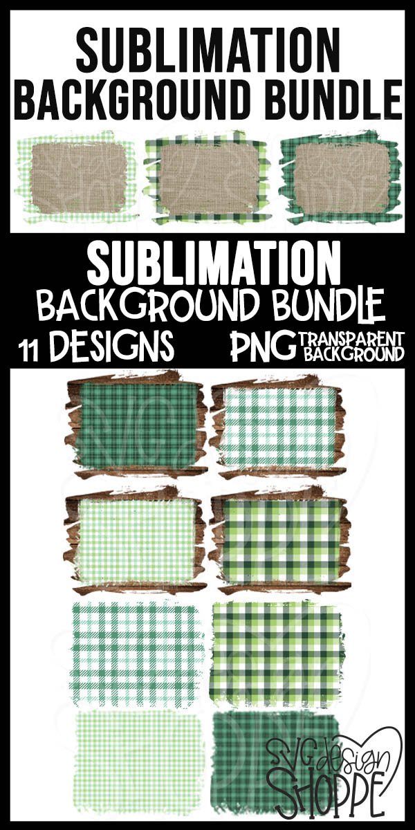 Sublimation, Green Wooden Background