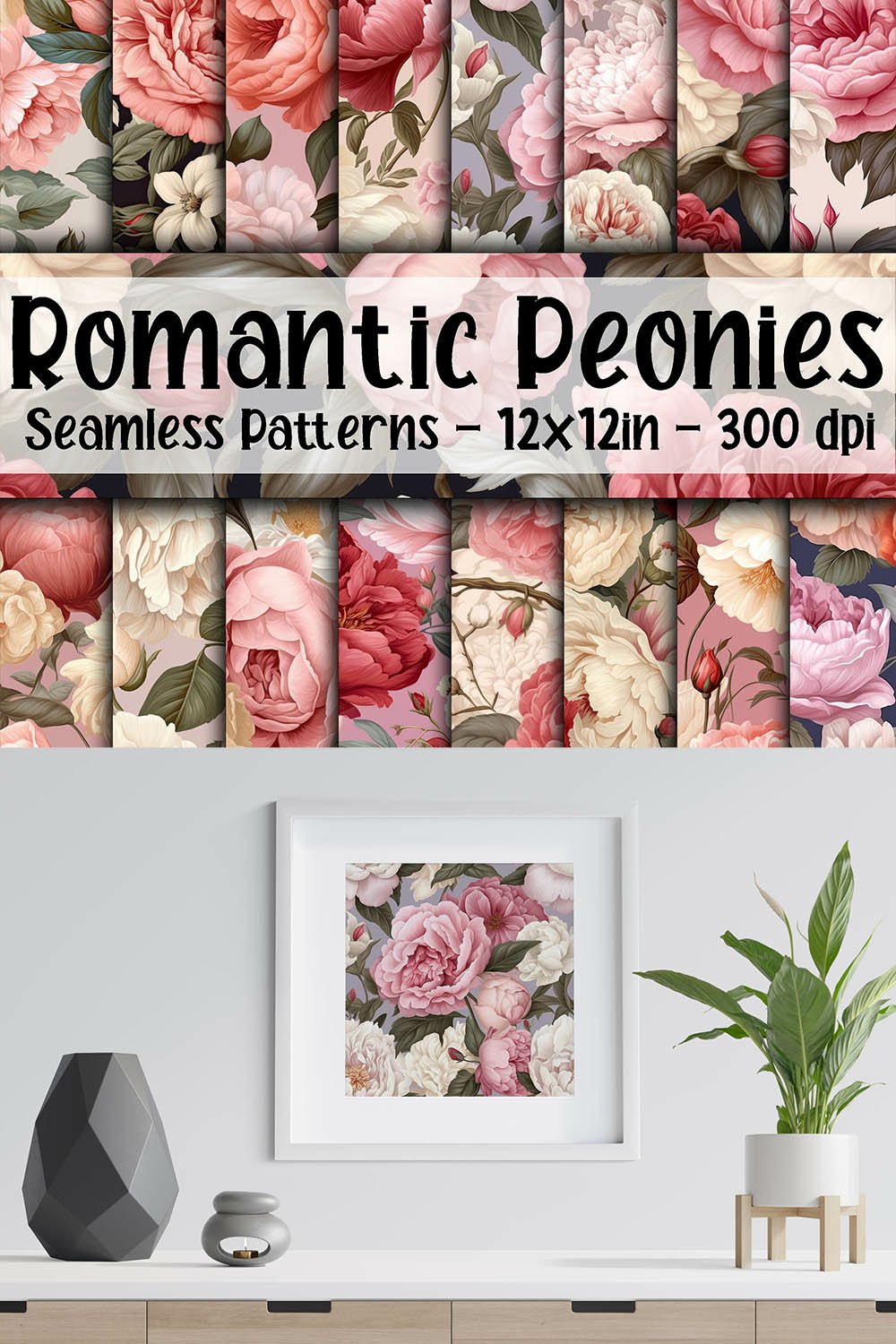 Seamless Cherry Blossoms Digital Paper