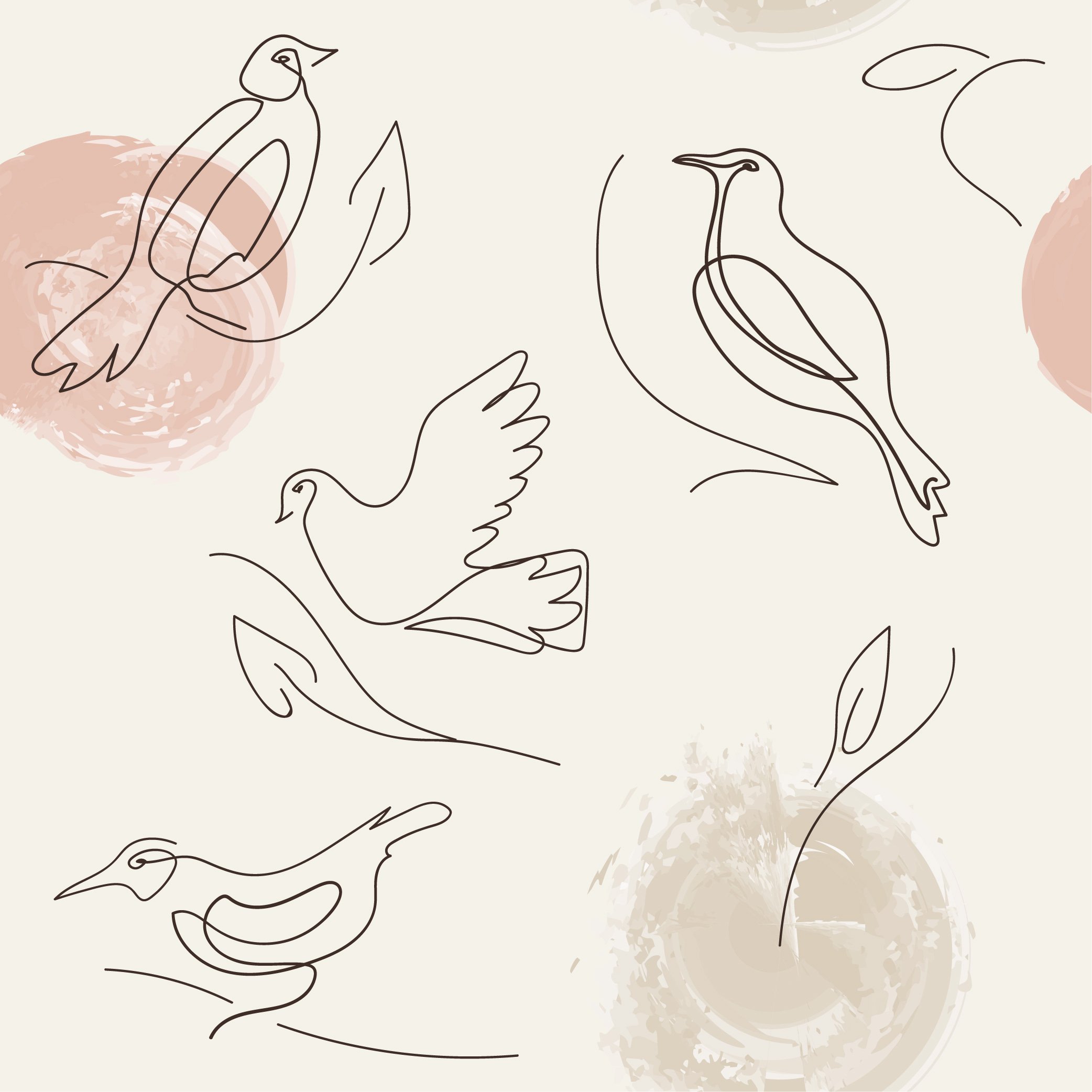 Abstract Line art. Modern Abstraction