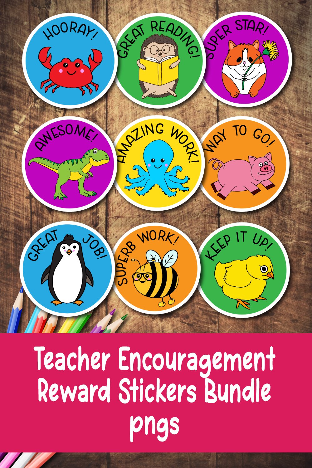 Encouragement Stickers, Teacher Stickers, Grading Stickers