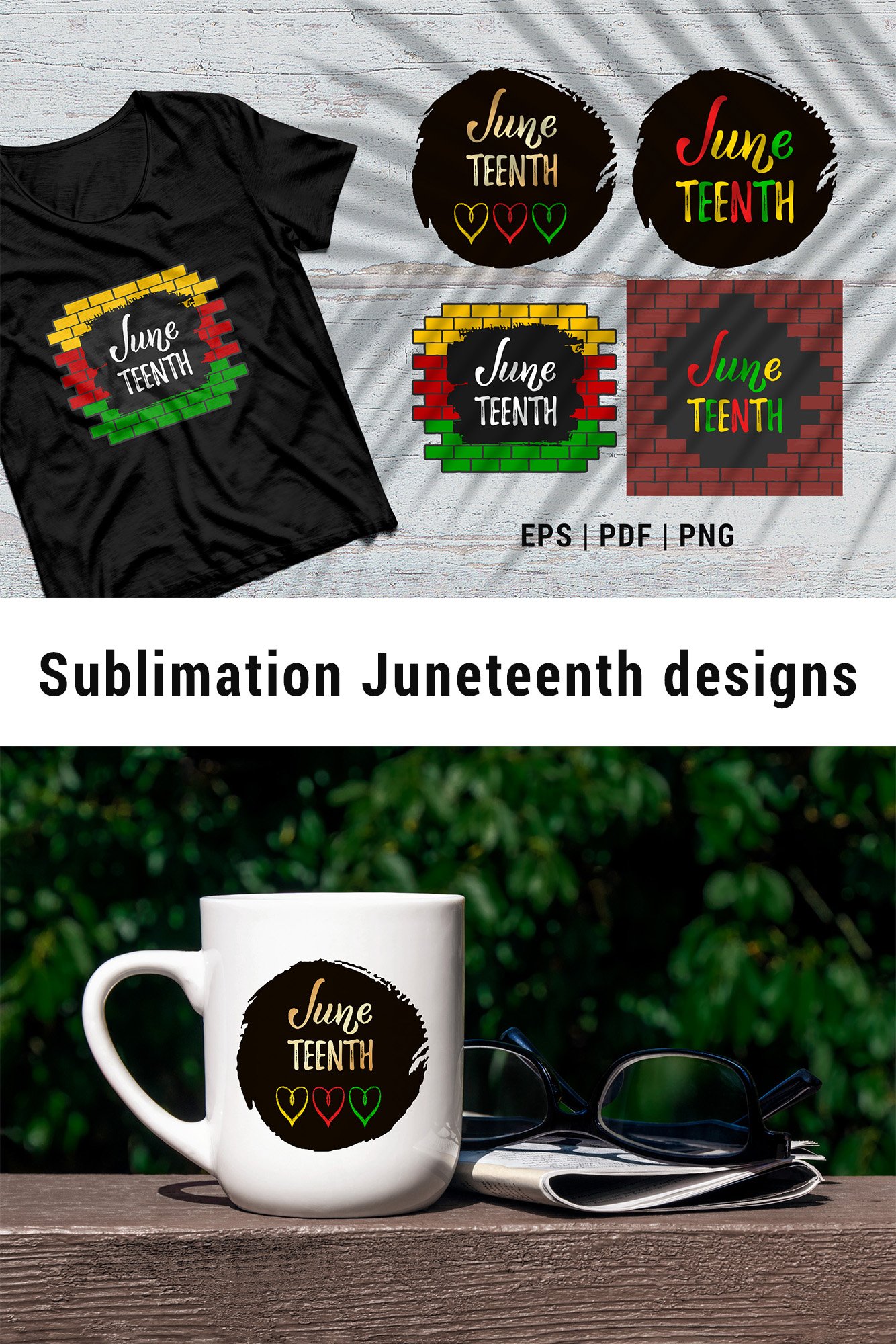 Juneteenth sublimation designs, Black history month matters