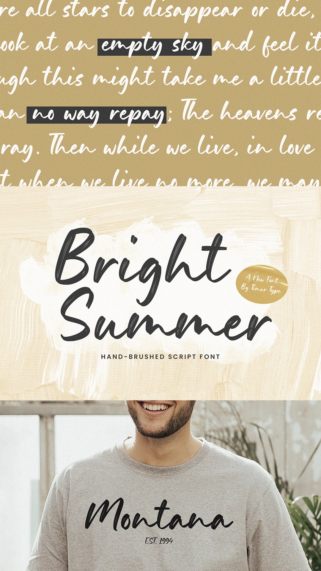 Bright Summer - handwriting fonts
