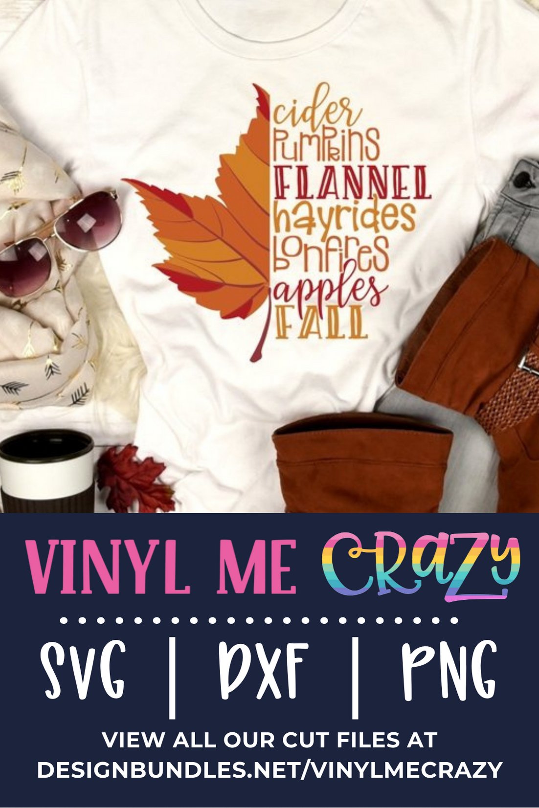 Fall Leaves Checklist SVG DXF PNG