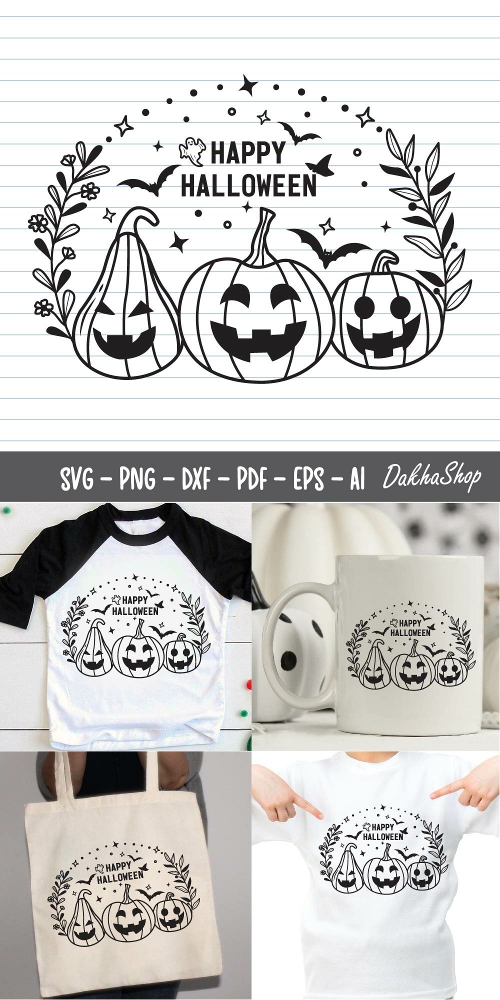 Happy halloween SVG Halloween Pumpkin SVG Funny Halloween