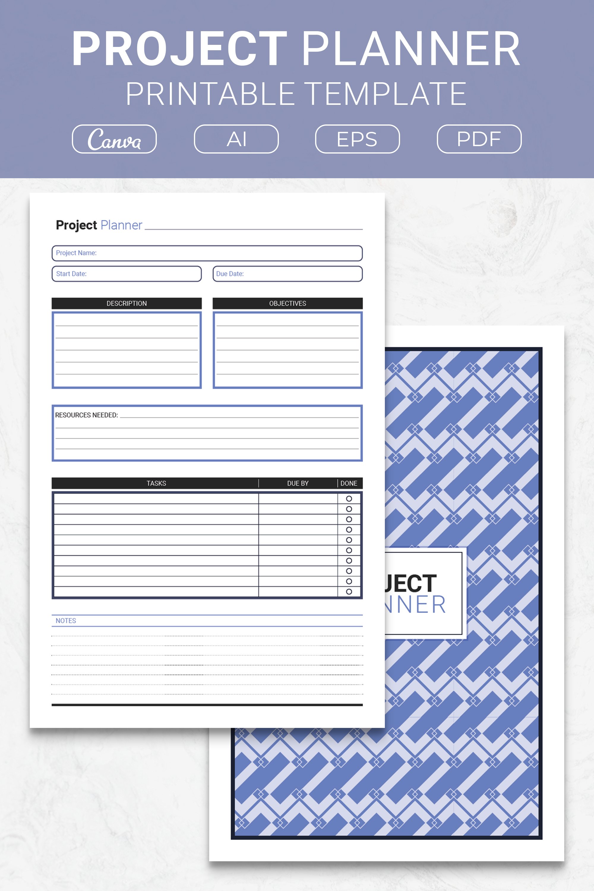 Project Planner Printable Template (2662919)